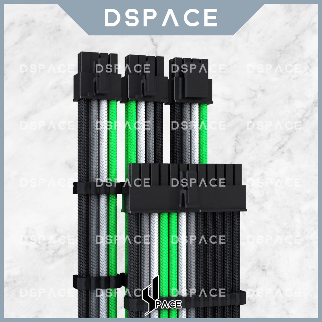 DSPACE MESH-X PSU Neon Green Premium Sleeve Braided Extension Custom ...