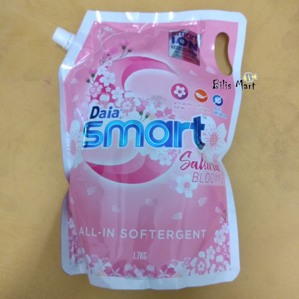 Daia Smart Sakura Bloom ALL-IN DETERGENT+SOFTENER 1.7kg | Shopee Malaysia