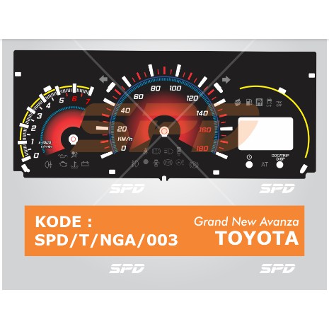 [PRE ORDER] Faceplate Overlay Panel Meter Custom Grand New Toyota ...