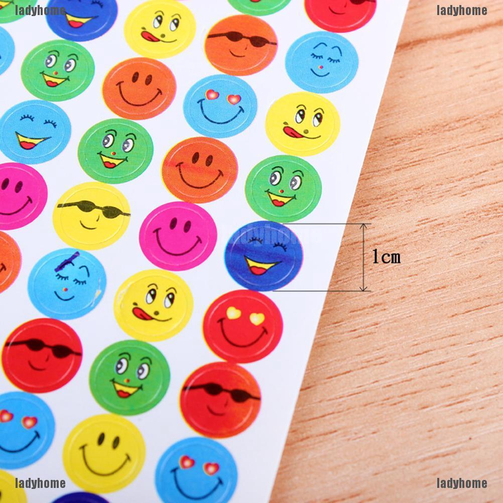 10Pcs/Pack Children Smiley Faces Reward Stickers School Teacher Merit ...