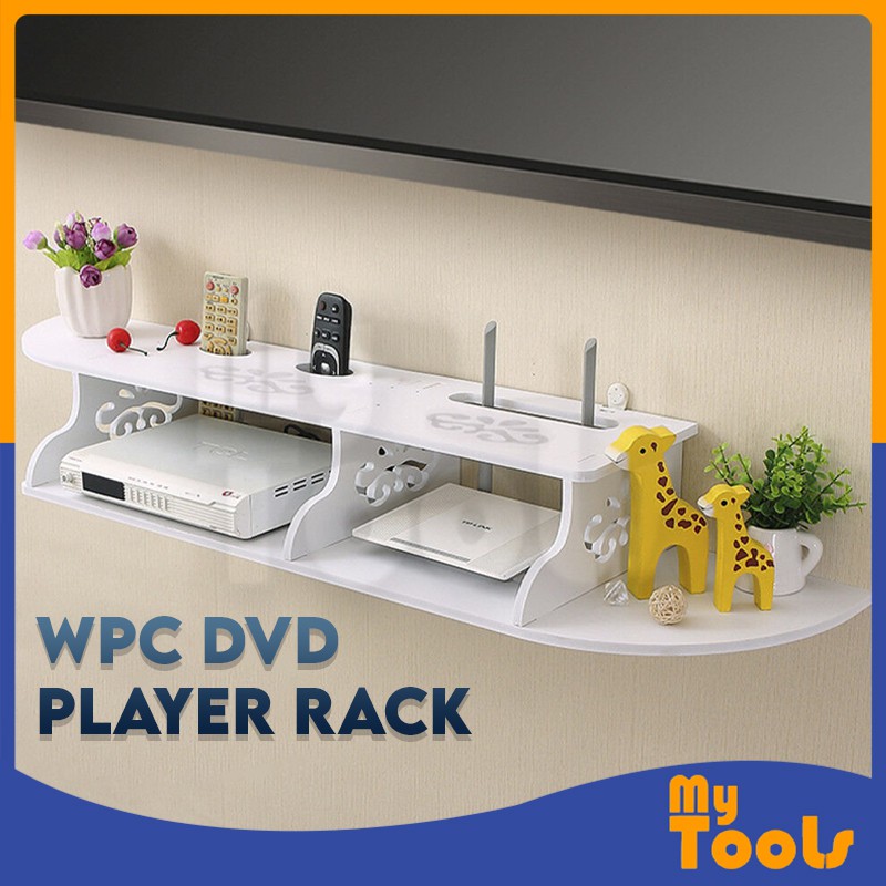 Mytools WPC Wooden European Style DVD Player Rack TV Rack Wall Mount 2 ...