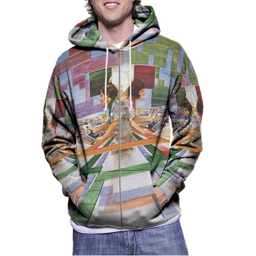 ATARI Fullprint Zipper Hoodie Jacket Polyester Jersey Material [Hoodie ...