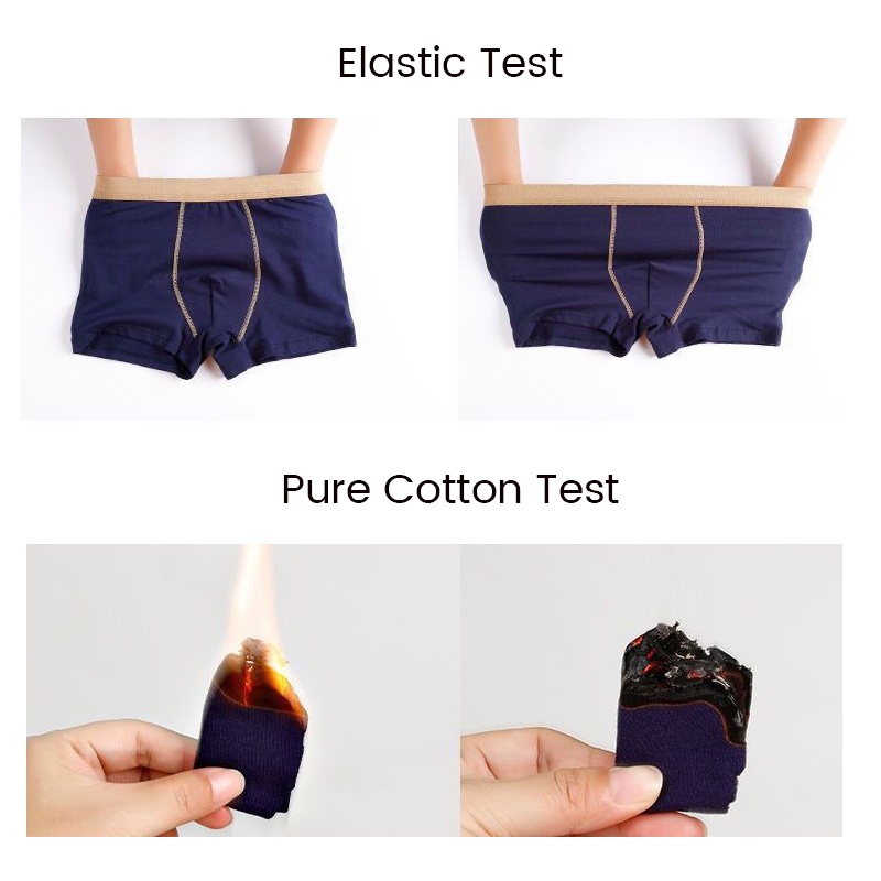 BOSC 85-150KG 1-4 pack Plus Size Boxer men 100 cotton big size shorts ...