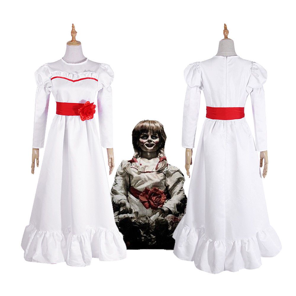 Annabelle Cosplay Costume Women Kids Adult Halloween Christmas Costume ...