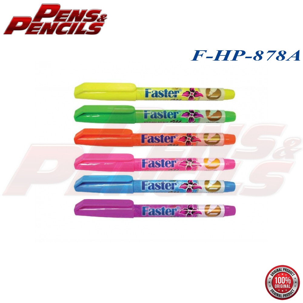 [PnP Ready Stock] Faster 878A MYTIK Highlighter / Highlight Pen Set ...