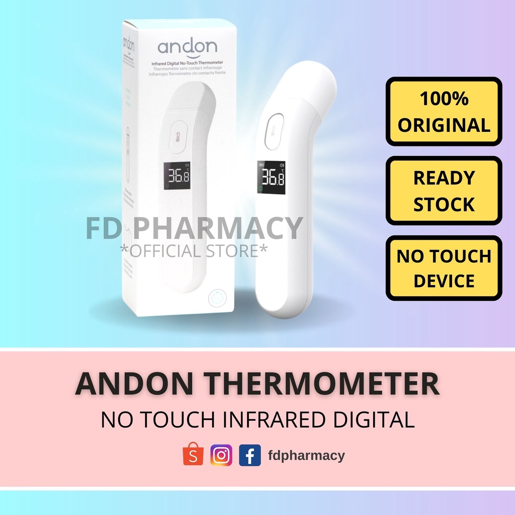 [READY STOCK] ANDON INFRARED DIGITAL NO-TOUCH THERMOMETER PT2L | Shopee ...
