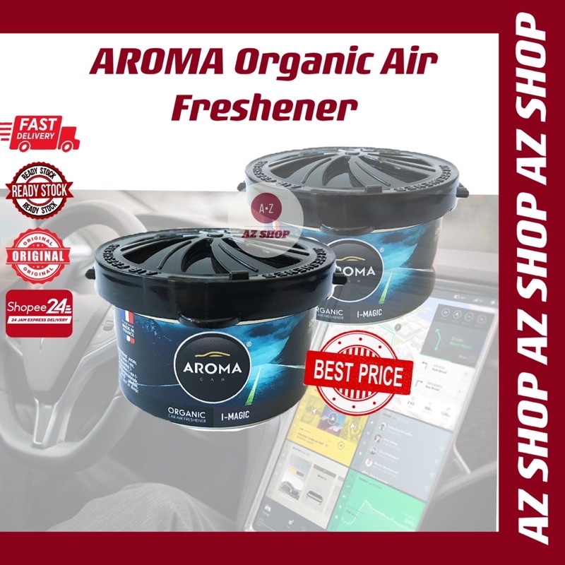 Aroma Organic Air Freshener Car Perfume Home Pewangi Kereta Proton ...