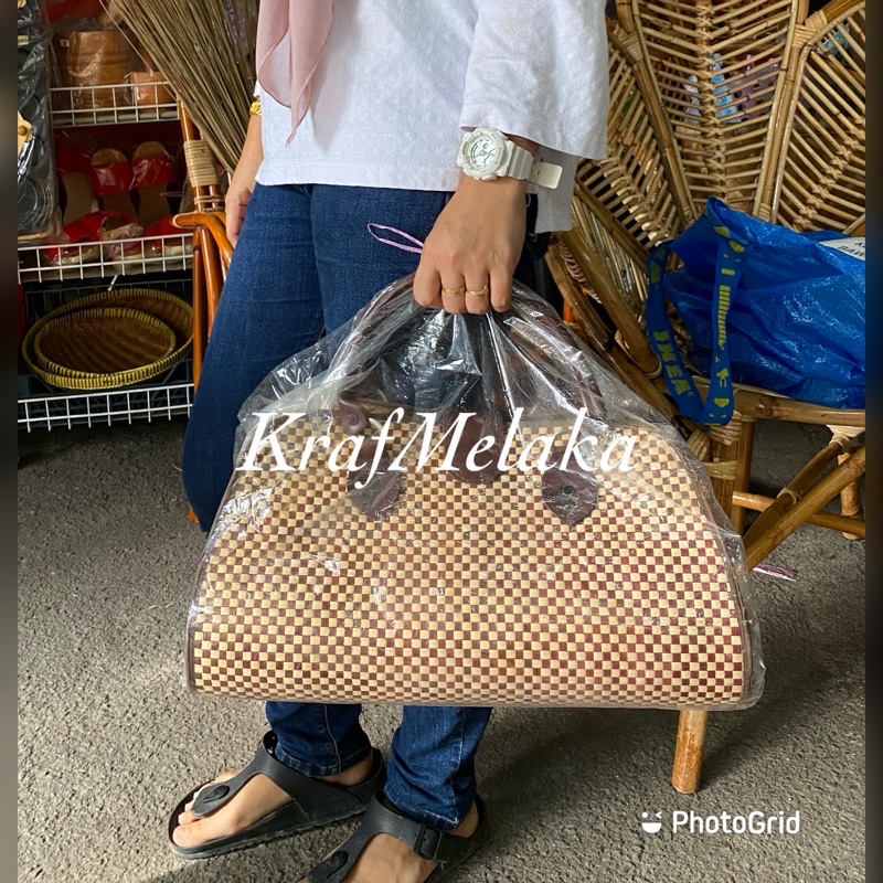 beg mengkuang viral/beg rotan mengkuang vintage | Shopee Malaysia