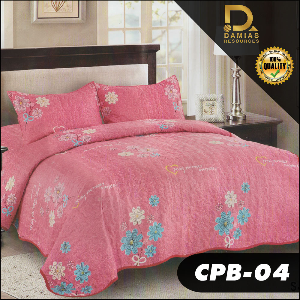 Cadar Patchwork AIZHOU Collection Set 3 in 1 Cotton Saiz Queen 2 Sarung ...