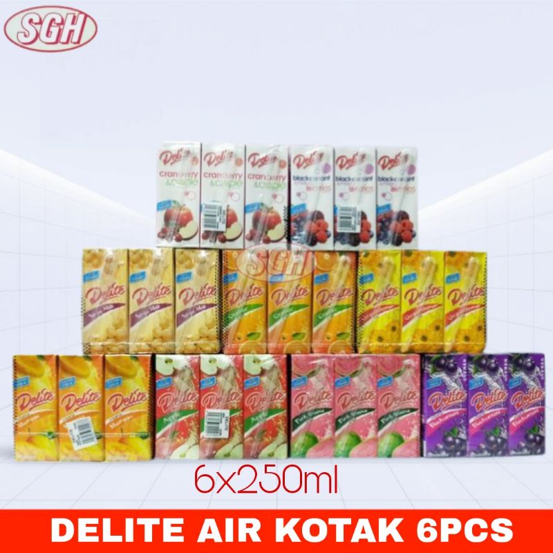 Delite Fruit Juice / Asian DrinkLess Sugar 250mlx6pcs | Shopee Malaysia