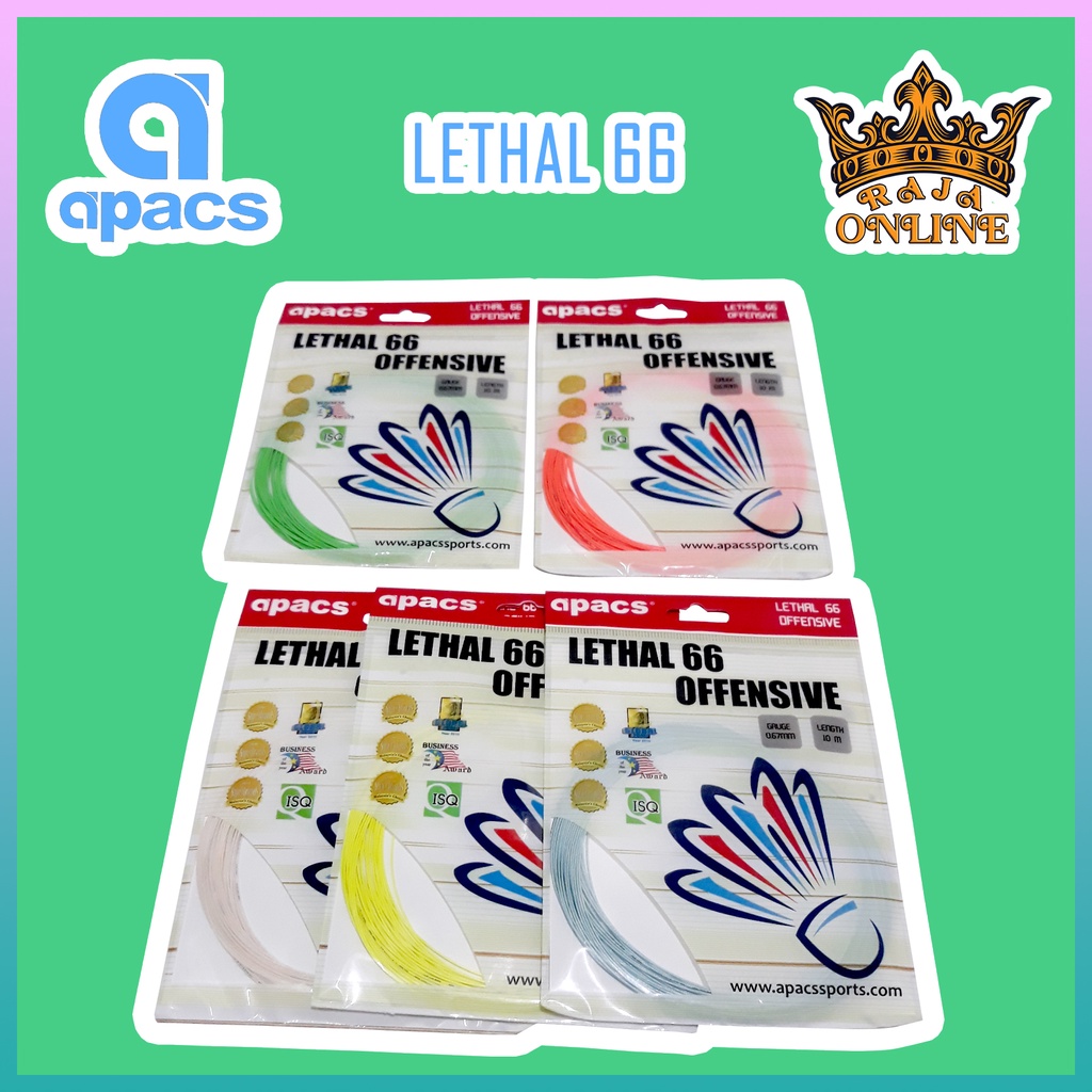 Original Apacs Lethal 66 Offensive Badminton Strings | Shopee Malaysia