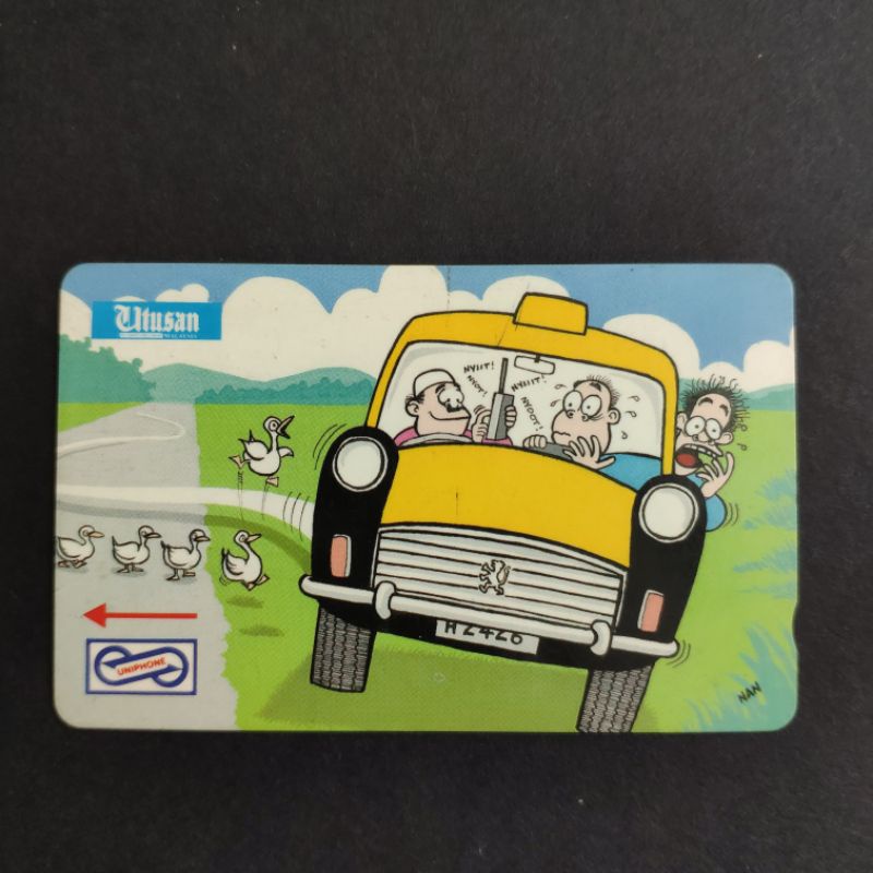 [ PHONE CARD ] MALAYSIA OLD CARTOONS PHONECARDS *CARTOON TEKSI* 1990 ...