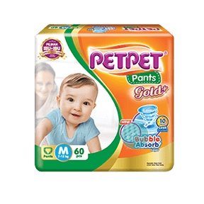 PETPET Petpet Pants Gold Jumbo M60/ L50/ XL40 / XXL32 (NEW PACKING ...