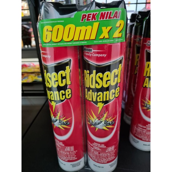 Ridsect Aerosol Advance 600ml Twin Pack | Shopee Malaysia