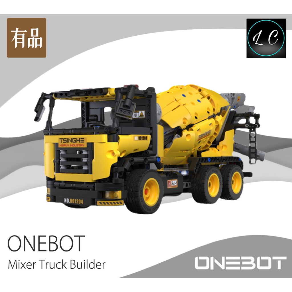 ONEBOT Original Building Blocks Mixer Truck Builder Disassembler for ...