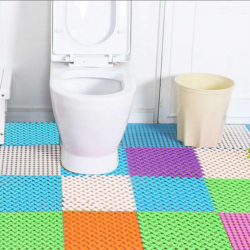Anti-slip Bathroom Mat PVC Kitchen WC Toilet Foot Mat Carpet | Shopee ...