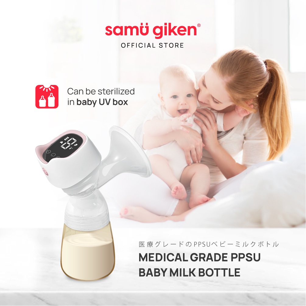 Samu Giken Electric Wireless Portable 9 Speed Breast Pump With PPSU BOTTLE BP120PK | Shopee Malaysia