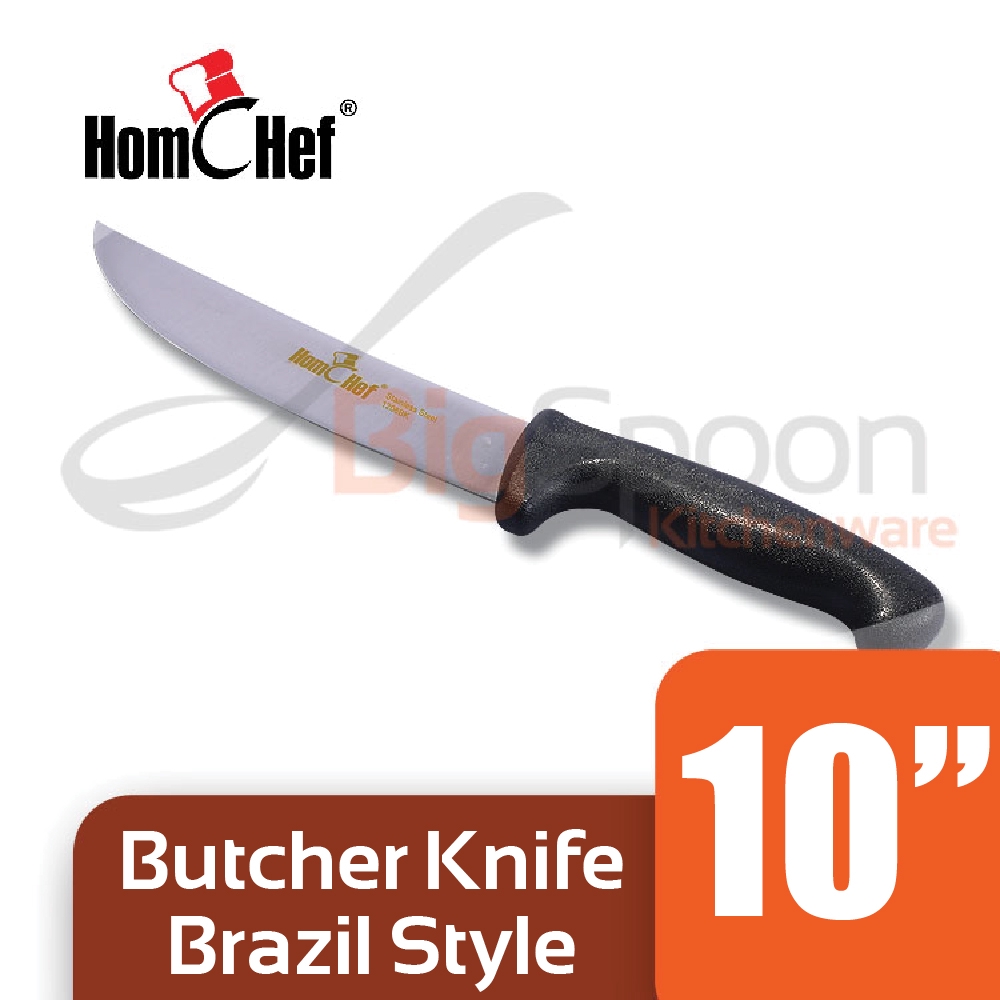 HOMCHEF 10 inch Butcher Knife Stainless Steel Brazil Style | Shopee ... HOMCHEF 10 inch Butcher Knife Stainless Steel Brazil Style | Shopee ...