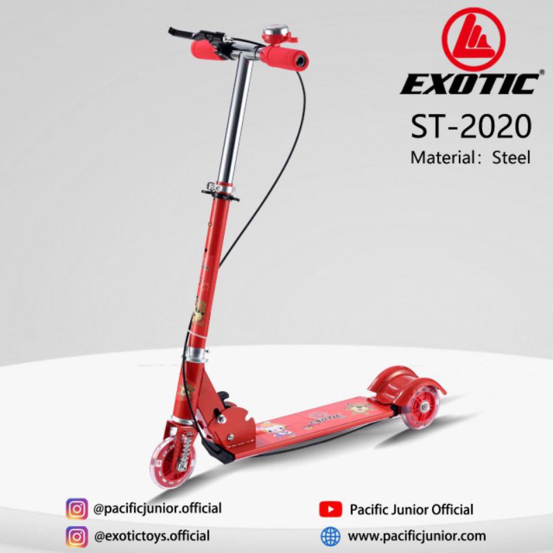 Exotic ST 2020 Iron Scooter (with handbrake and springs) | Shopee Malaysia