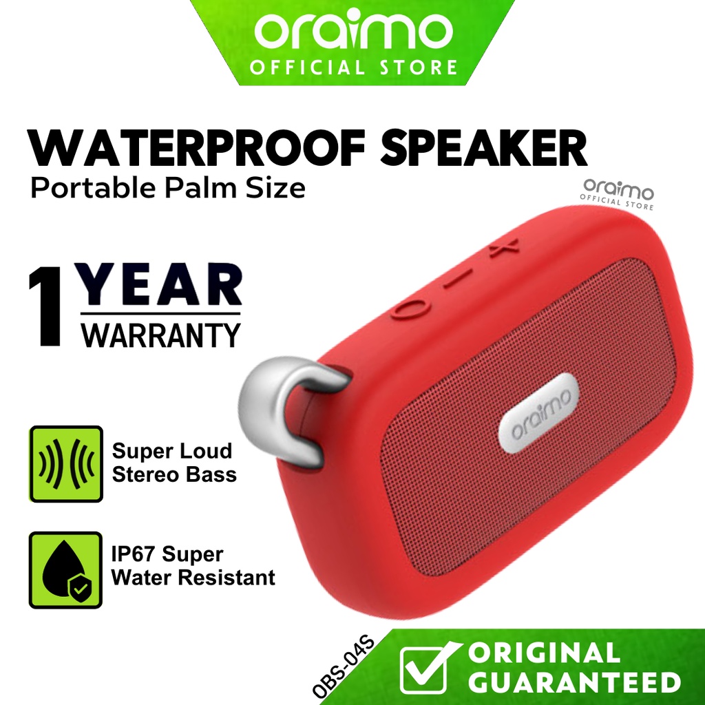 ORAIMO Speaker Bluetooth Speaker Waterproof Speaker Outdoor Speaker ...
