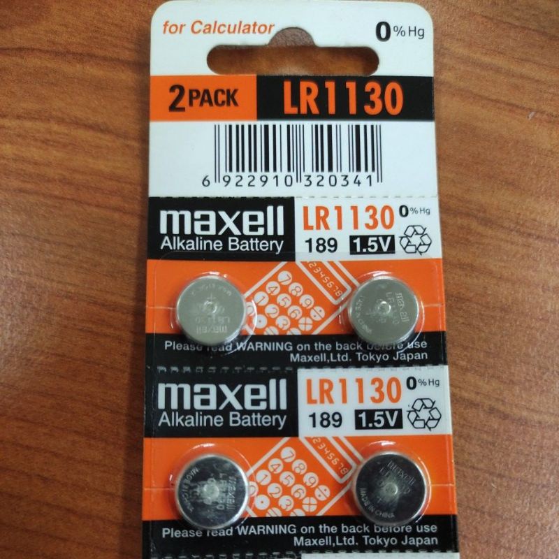 Maxell LR1130 189 1.5V Alkaline Battery 1pcs | Shopee Malaysia
