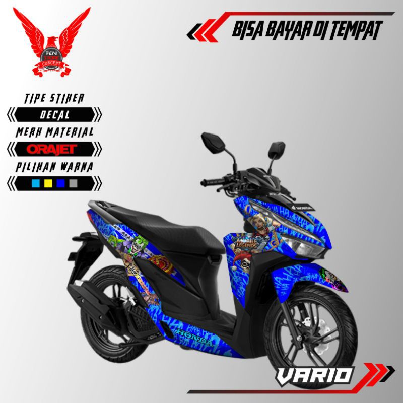 Decal Sticker Honda Vario 150125 Joker Decal Vario Sticker Motorcycle ...