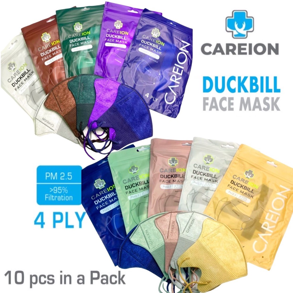 Careion 6D DuckBill 4ply Mask Face Mask Duckbill non Medical Mask 4ply ...