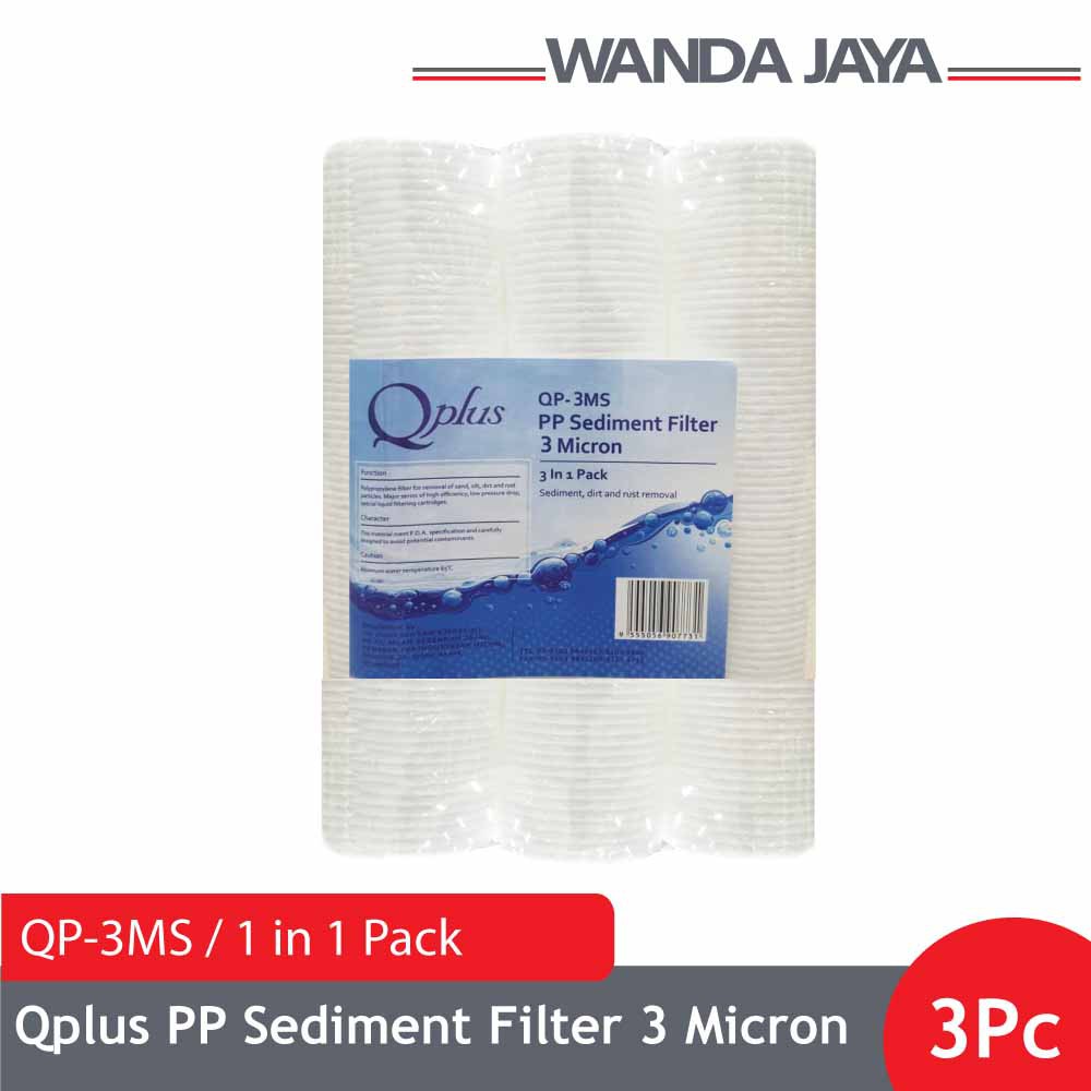 Qplus PP Sediment Filter 3 Micron (QP-3MS) (3 in 1 Pack) | Shopee Malaysia
