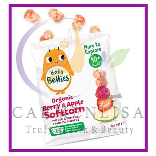 LITTLE BELLIES Org Superfood Baby Puffs 12gm / Fiddlesticks 12gm /Softcorn 8gm Animal or ...