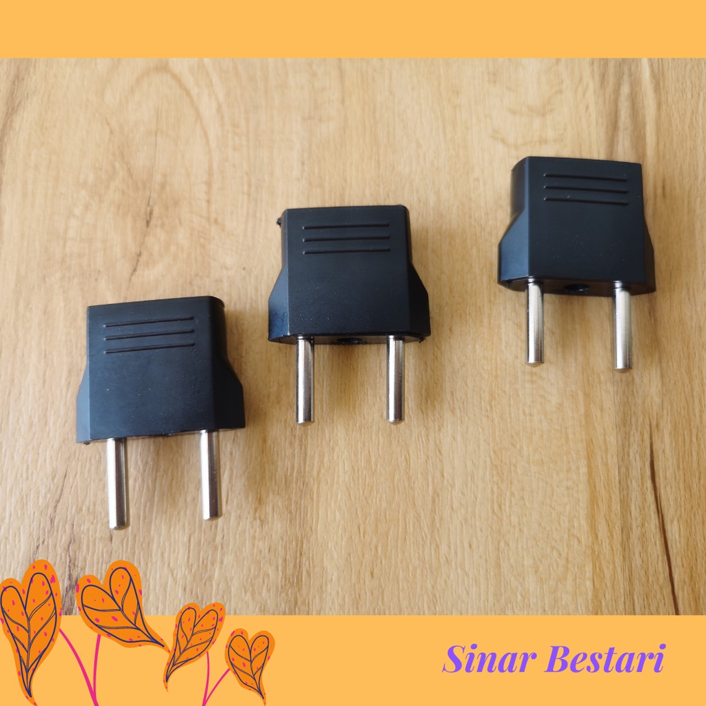 2 Pin to 2 Pin China / US to EU Travel AC Power Socket Plug Adapter ...