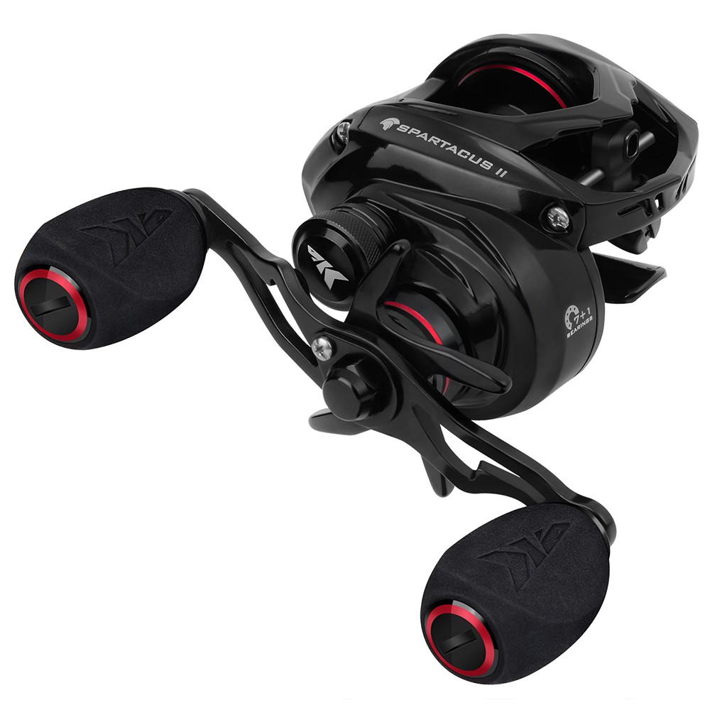 KastKing Spartacus II Ultra Smooth Baitcasting Reel 7+1 Ball Bearings 7.2:1 High Speed Gear ...