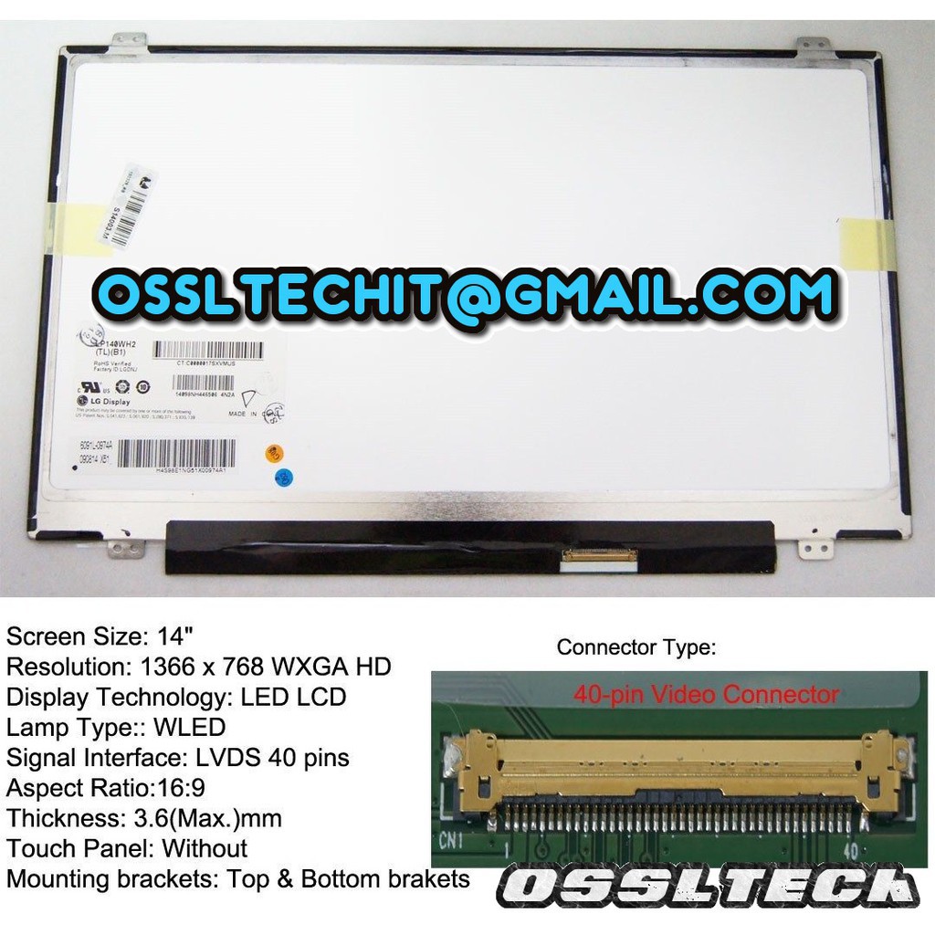 HP Compaq PROBOOK 440 G1 TPN-Q113 Q131 Q139 14-R235TU 14-N214tx 14 ...