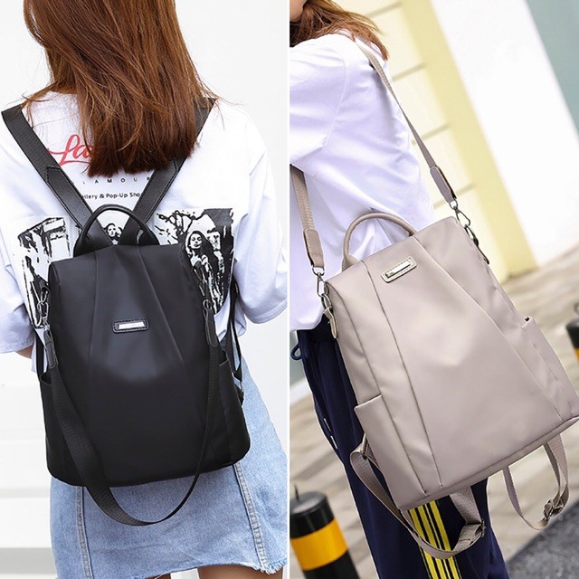 WBB011 D2L3 Silver Tag Backpack 2 Way Anti Thief Women’s Casual ...