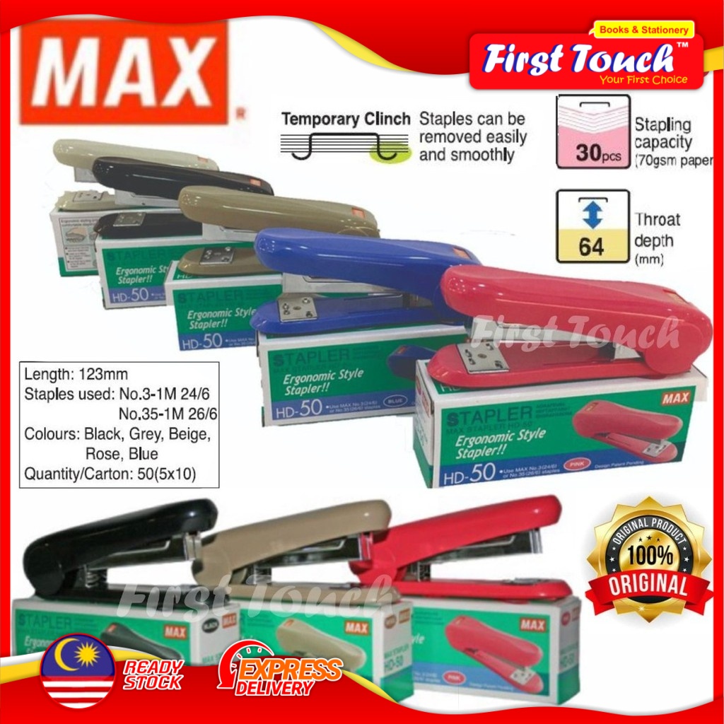 MAX Stapler HD-50 NO.3 / NO.35 | Shopee Malaysia