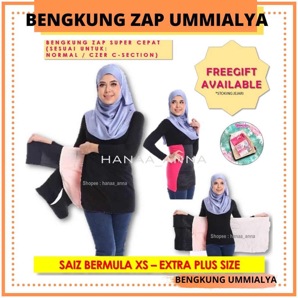 BENGKUNG UMMIALYA ZAP VELCRO Bekung Bersalin Moden Berpantang Barut ...
