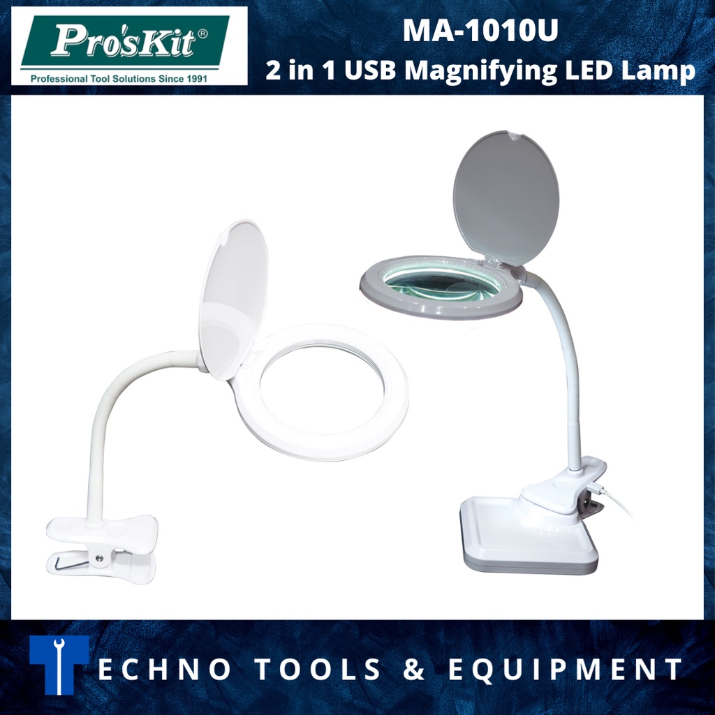 Pro'sKit MA-1010U 2 in 1 USB Magnifying LED Lamp - 100% New and Original | Shopee Malaysia