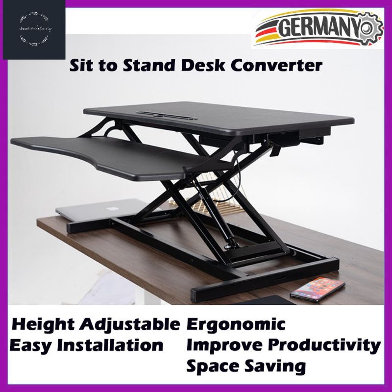 Height Adjustable Standing Height Table Desk Converter Height ...