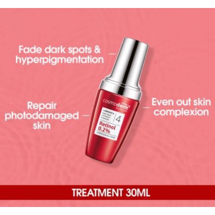 COSMODERM Retinol Luminous A to fade dark spots and hyperpigmentation ...
