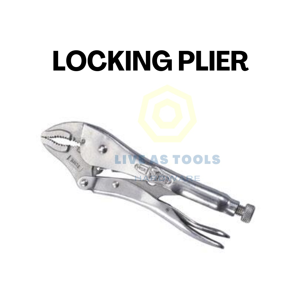 [10 Inch]Locking Plier/ Long Nose Locking Plier/ Curved Jaw/ Jam Playar ...