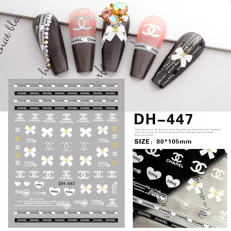 Tide brand LOGO Nail Stickers big name Adhesive nail stickers trend ...