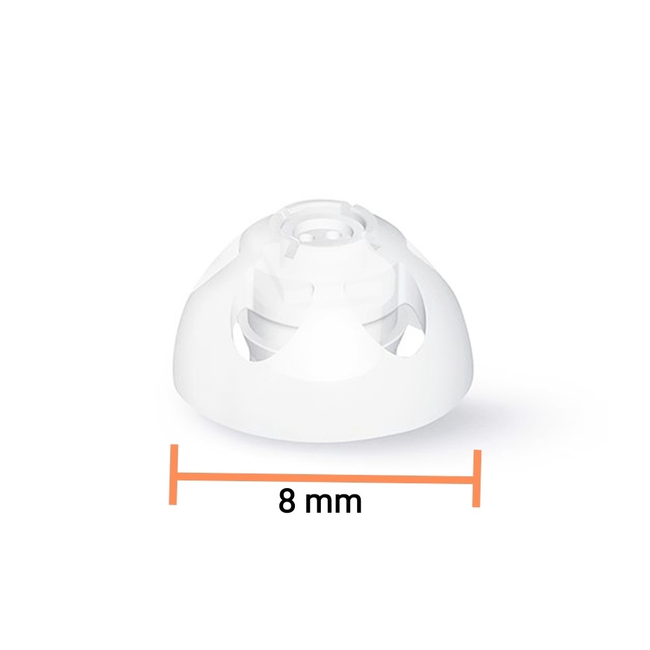 ( Pack of 6 ) 8 mm open dome for miniReceiver 2.0: Siemens / Signia ...