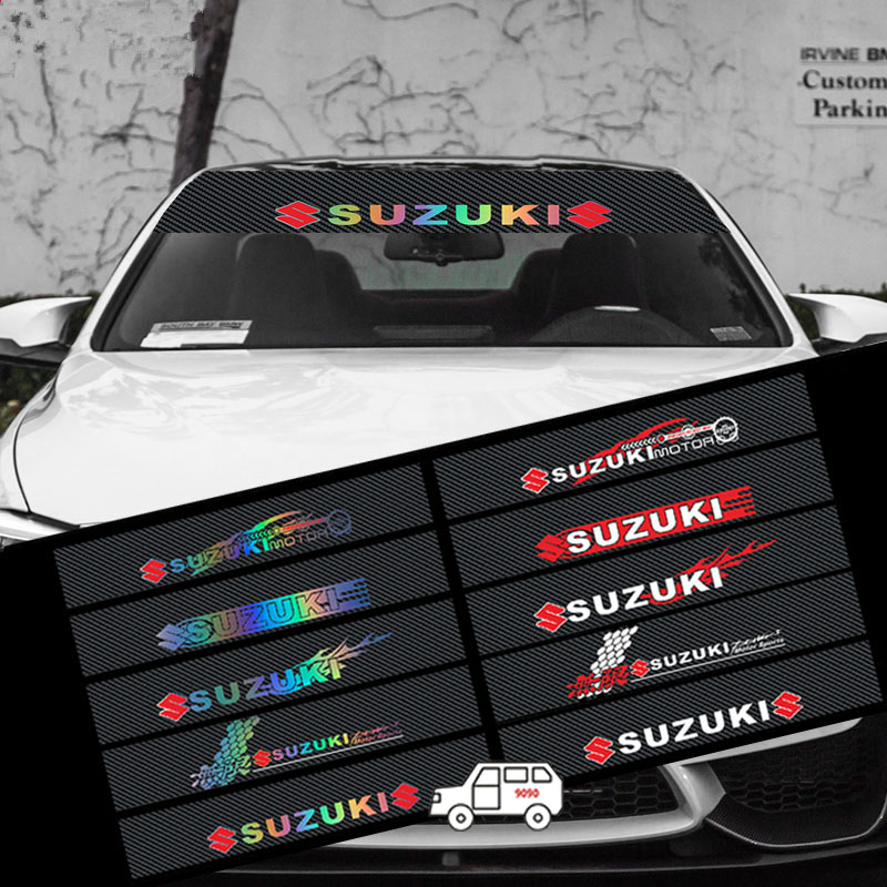 130x21cm Reflective Car Windshield Stickers Auto Front Rear Window ...