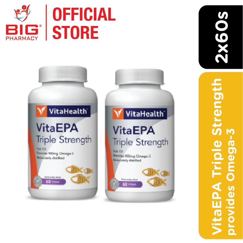 Vitahealth Vita Omega/ Epa Triple Strength 60s x2 | Shopee Malaysia