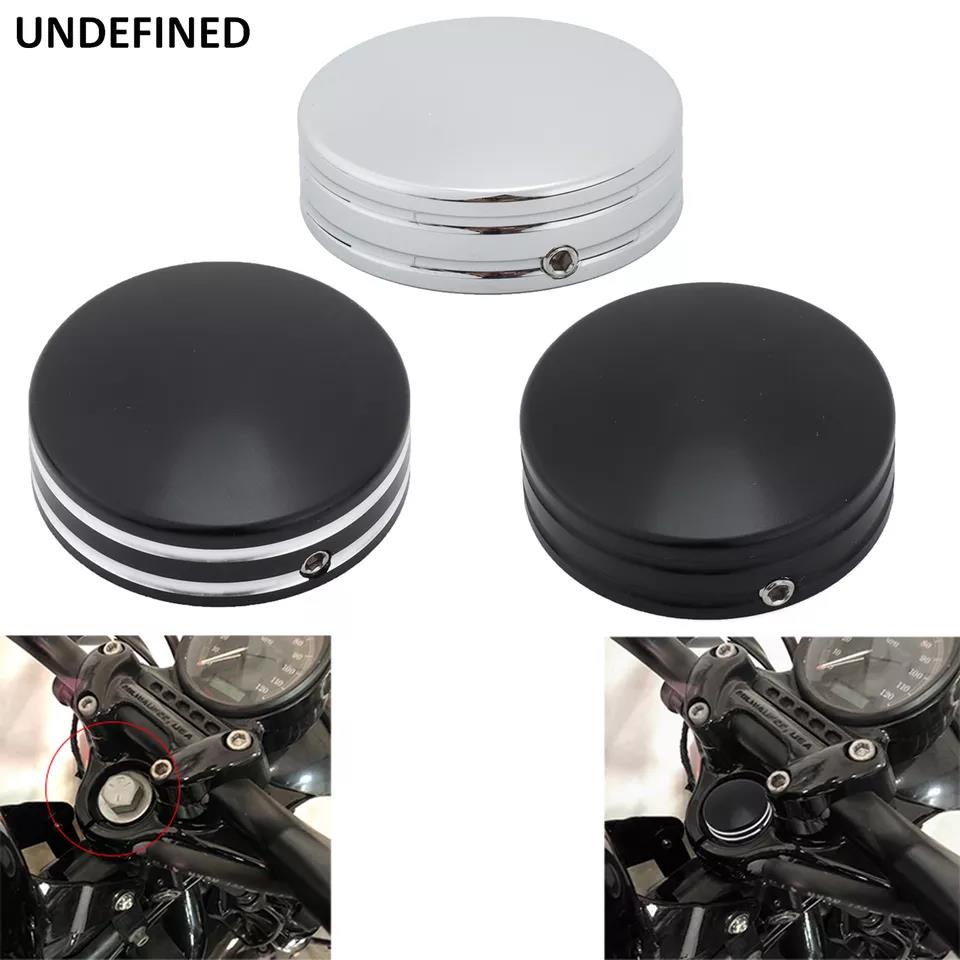 For Harley Sportster Upper Fork Stem Nut Cap Covers Motorcycle Axle ...