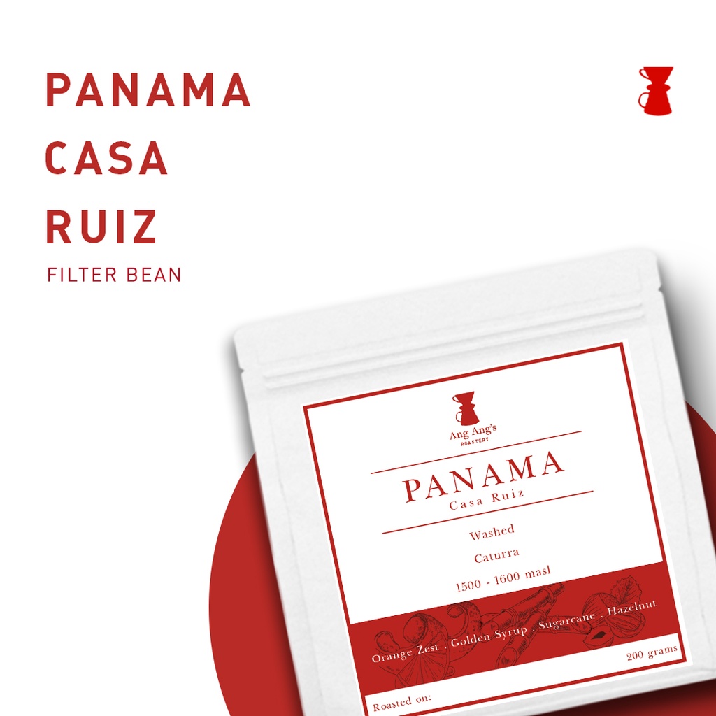 Ang Ang's Roastery "Limited Series" Single Origin Coffee Bean - Panama ...