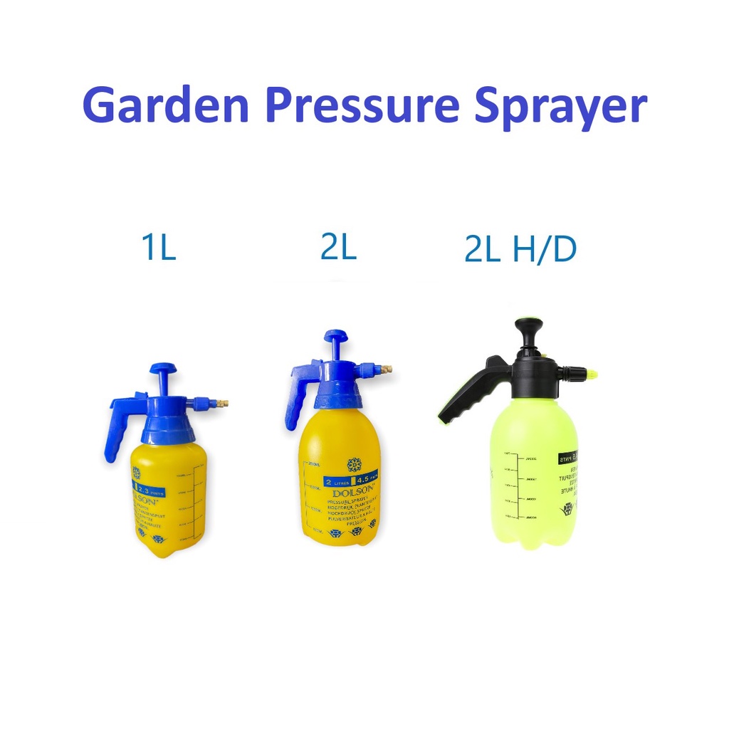 [1L/2L] Manual Pressure Sprayer Garden Water Pump Portable Spray ...