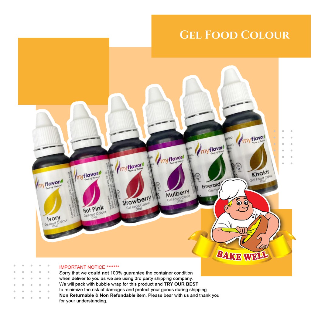 [Part 2]My Flavor Gel Based Food Coloring Edible Food Colouring ...