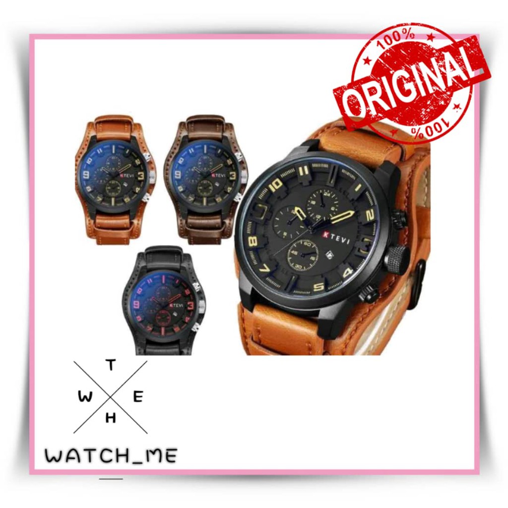 [💯Original] KTEVI Original Sports Leather Calendar Luxury Fashion ...