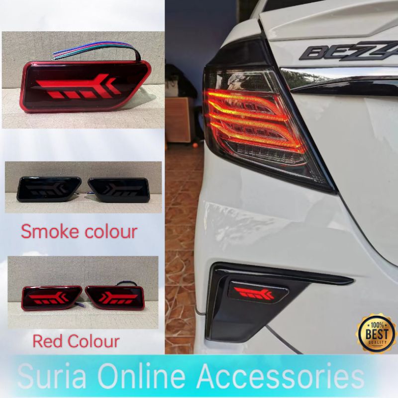 Perodua Bezza 2022 | Perodua Ativa Rear Bumper Reflector Light I Rear ...