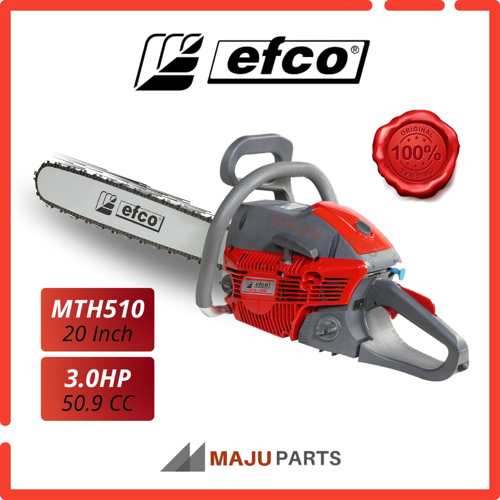 MTH510 Italy EFCO Chainsaw with 20" Oregon Guide Bar & Saw Chain ...